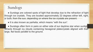 Halo, Sundogs, Types of Rainbows Presentaion.pptx