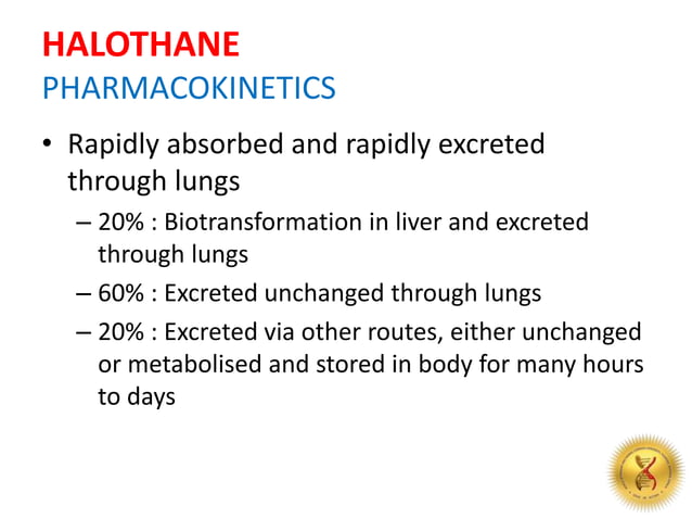 Halothane | PPTX | Lung and Respiratory Health | Diseases and Conditions