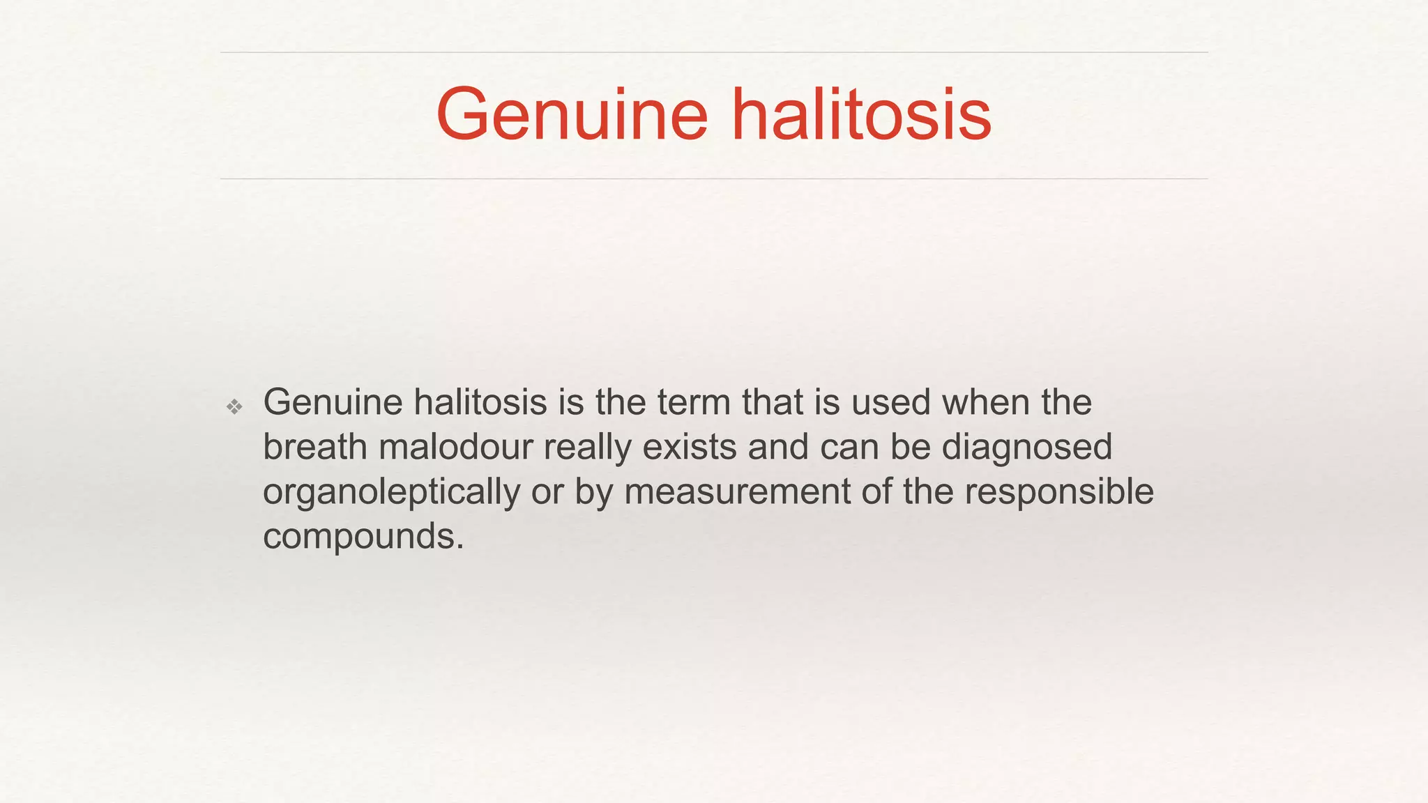 Halitosis | PPTX