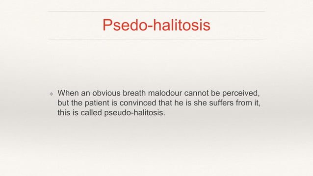 Halitosis | PPTX