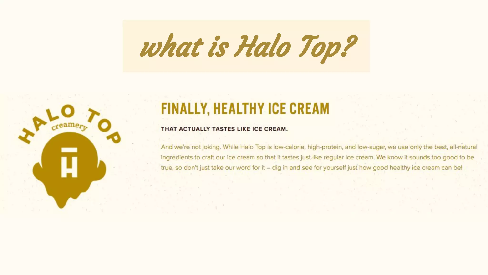 Halo Top Digital Marketing Project | PPT