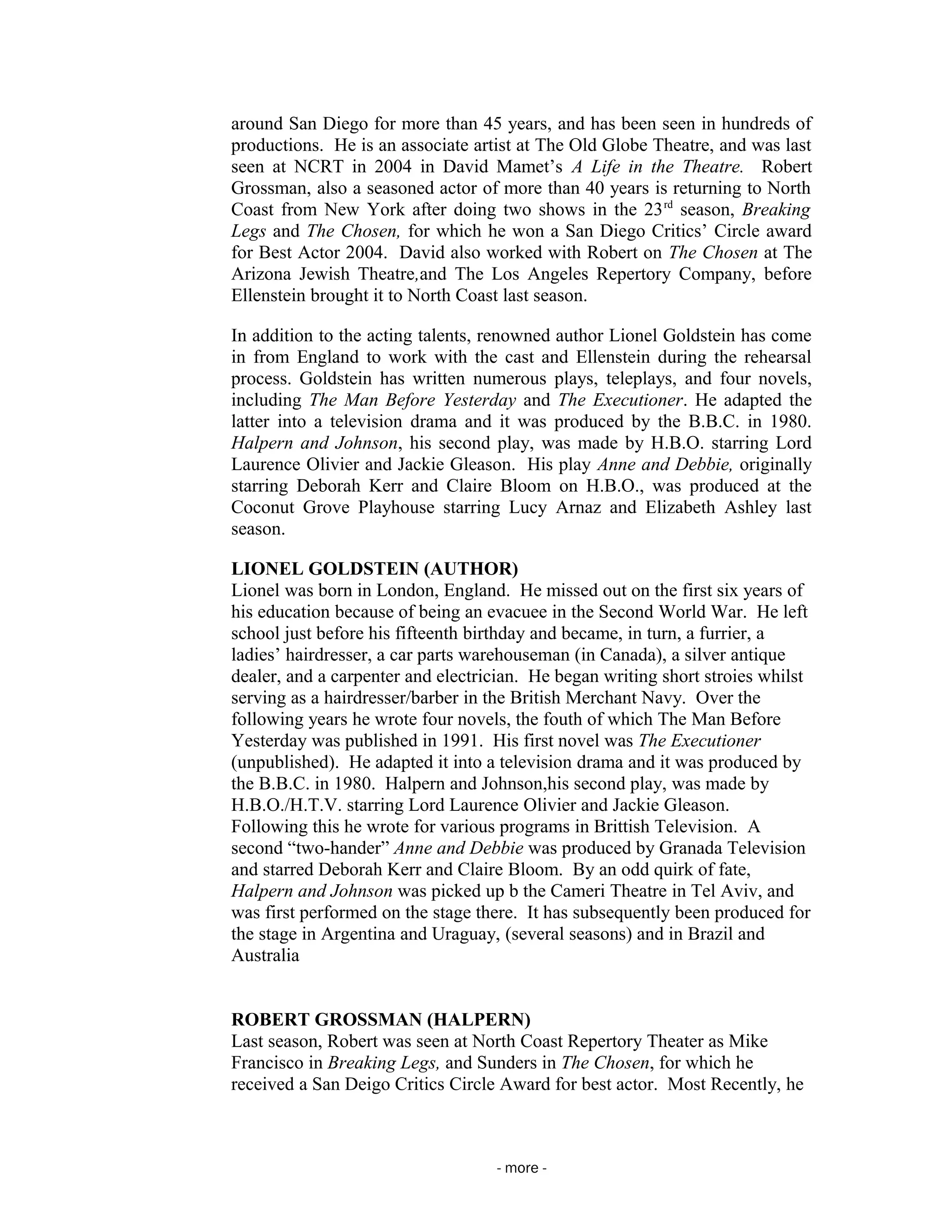 Halpern and johnson press | DOC