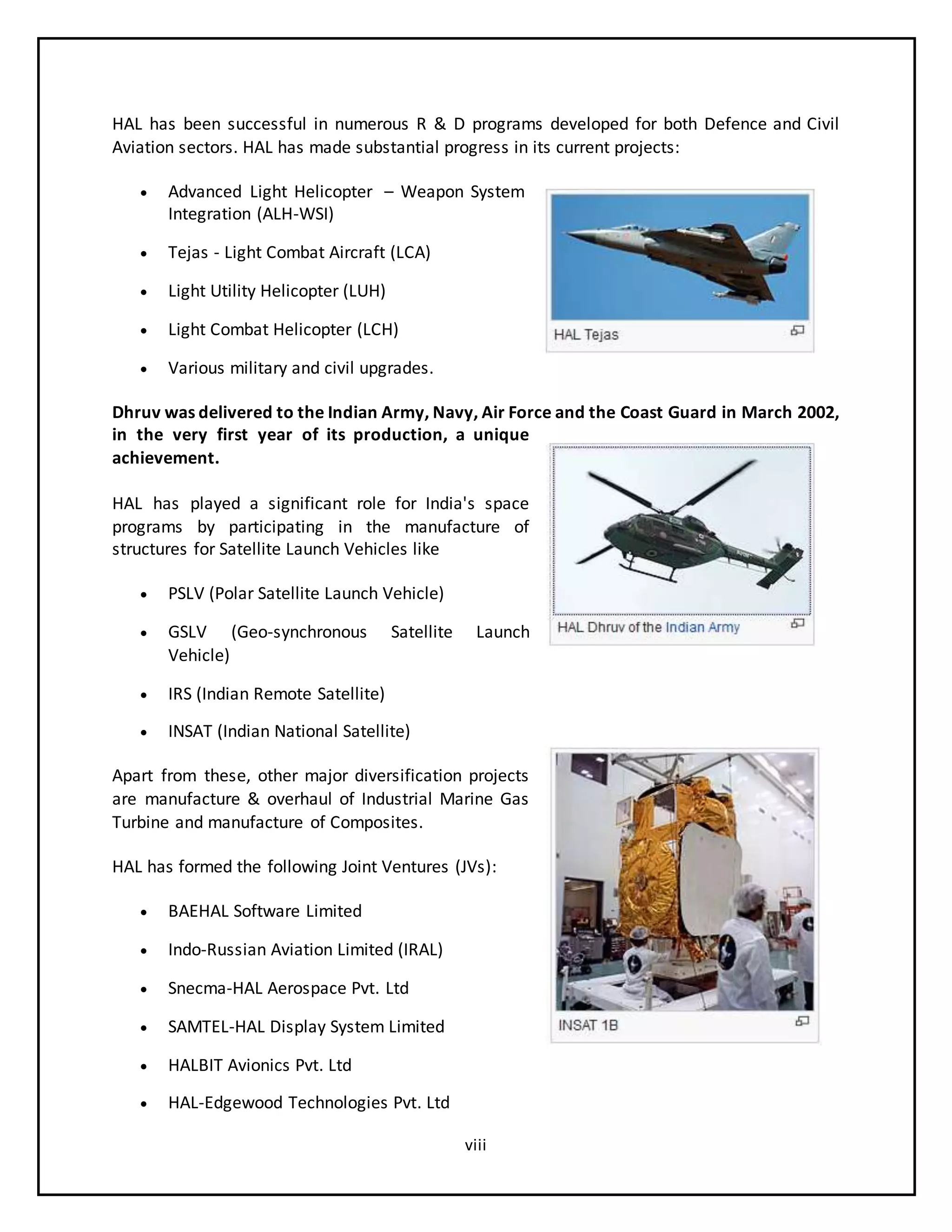 HAL Training Report | DOCX