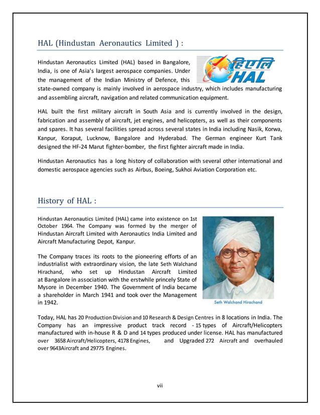 HAL Training Report | DOCX