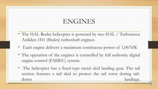 Hal rudra (alh wsi) attack helicopter, india | PPTX
