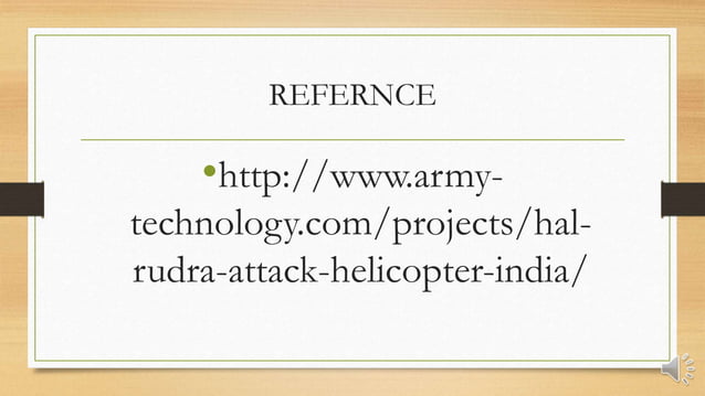 Hal rudra (alh wsi) attack helicopter, india | PPTX
