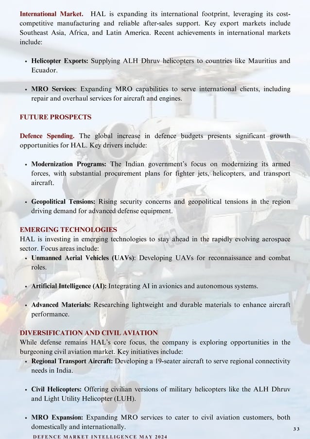 HAL Financial Performance Analysis and Future Prospects | PDF