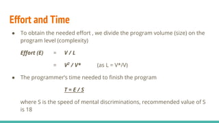 Halstead's software science - ananalytical technique | PDF