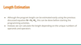 Halstead's software science - ananalytical technique | PDF