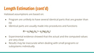 Halstead's software science - ananalytical technique | PDF