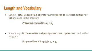Halstead's software science - ananalytical technique | PDF