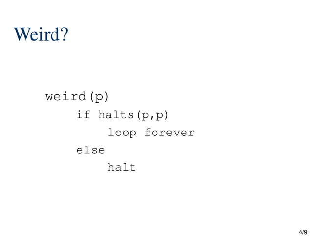 An Explanation of the Halting Problem and Its Consequences | PDF