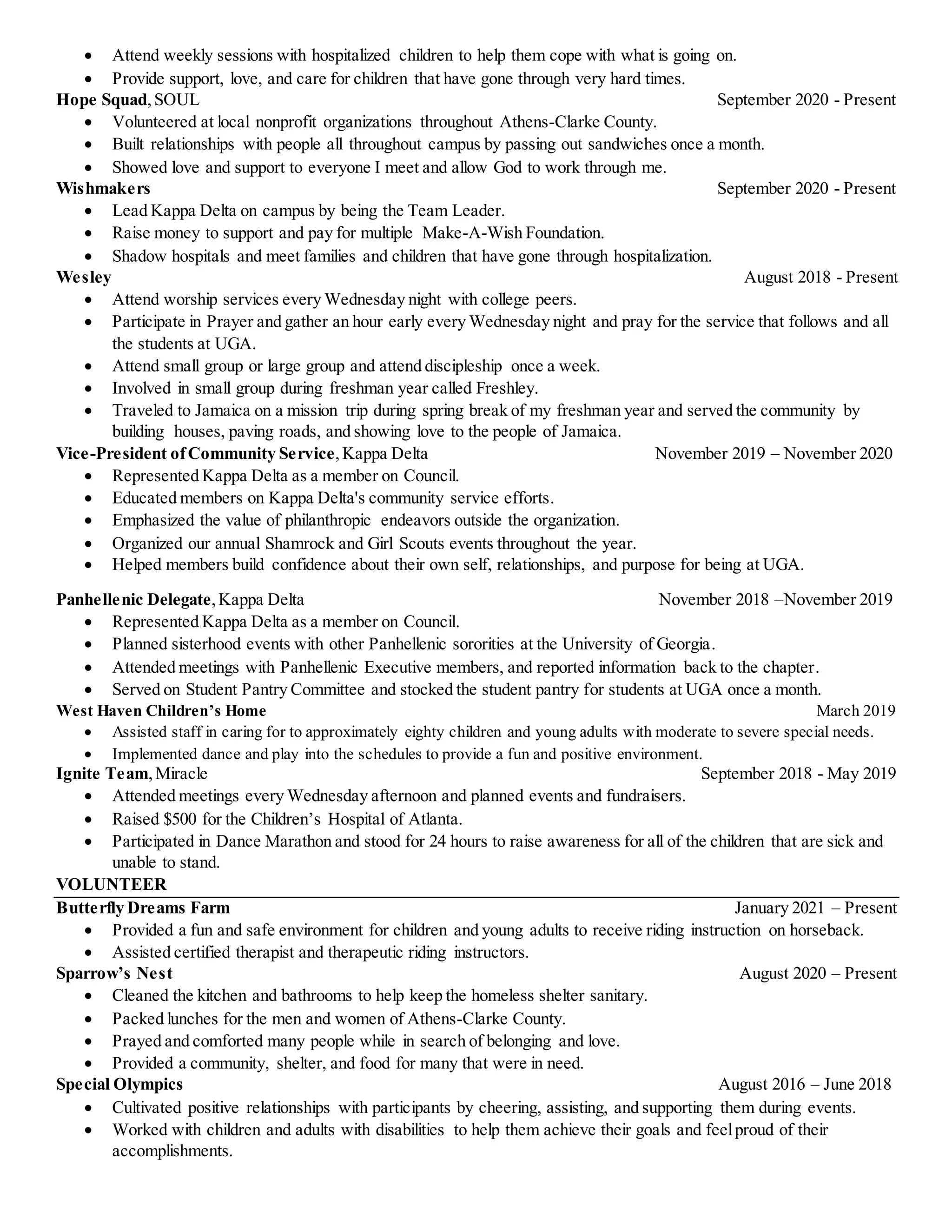 Resume, Meredith Haltiwanger | DOCX