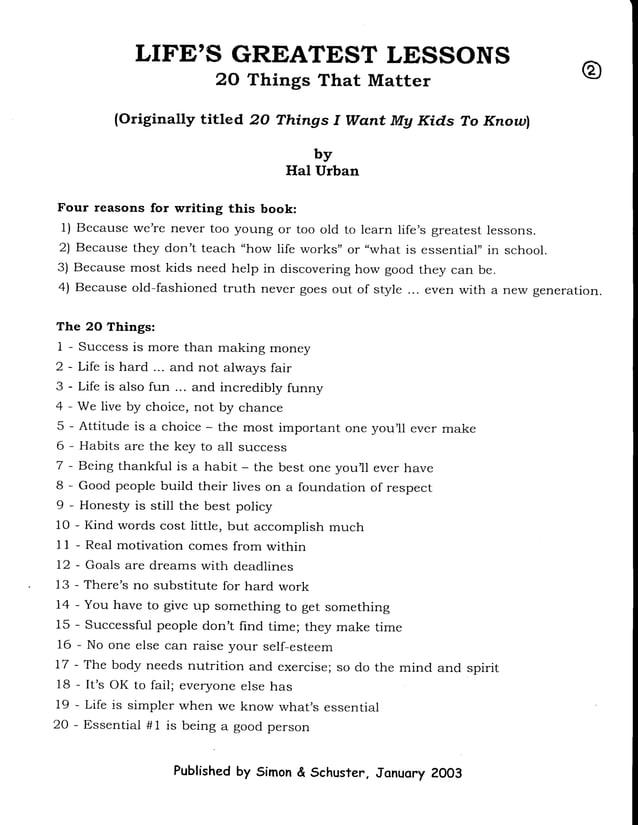 Hal urban lessons from the classroom | PDF