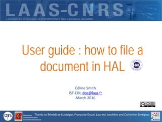 Hal user guide_2016_en | PPT