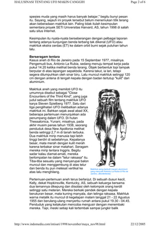 Halusinasi tentang UFO makin canggih | PDF
