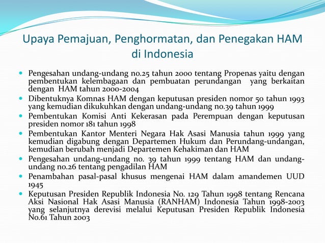 Hak Asasi Manusia ( HAM ) | PPTX