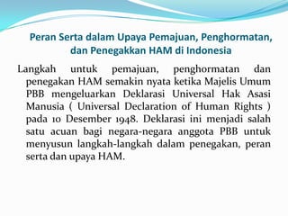 Hak Asasi Manusia ( HAM ) | PPTX