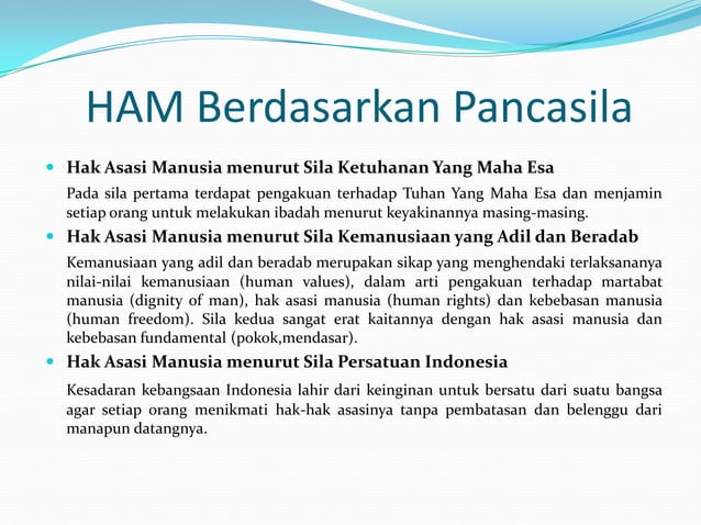 Hak Asasi Manusia ( HAM ) | PPTX