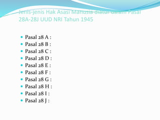 PELANGGARAN HAM DI INDONESIA | PPT