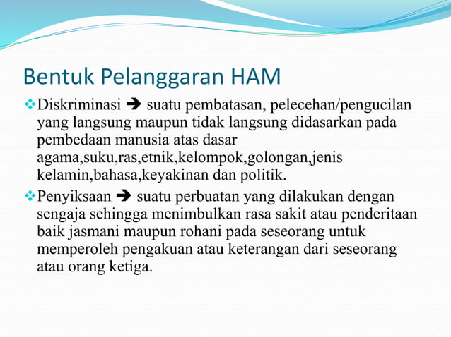 PELANGGARAN HAM DI INDONESIA | PPT