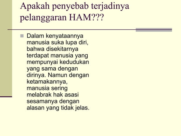 PELANGGARAN HAM DI INDONESIA | PPT