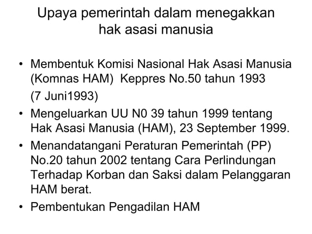 PELANGGARAN HAM DI INDONESIA | PPT