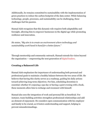 Hamad Aish_ Driving Data Center Innovation with Strategy, Strength, and ...