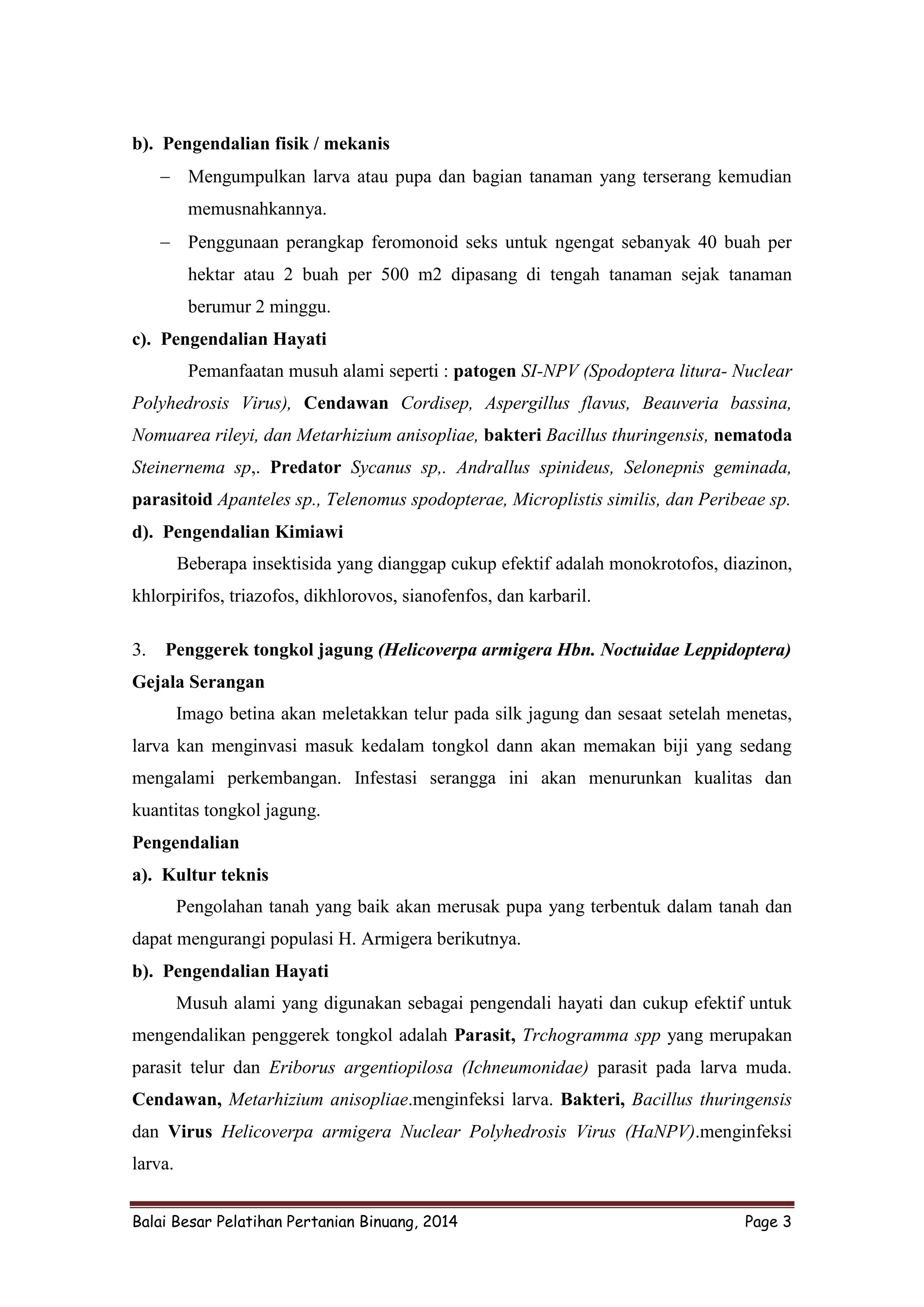 Hama dan penyakit jagung(1) | PDF