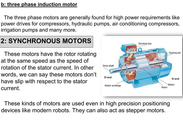 types of motors ppt | PPTX | Radio Control | Hobbies & Interests