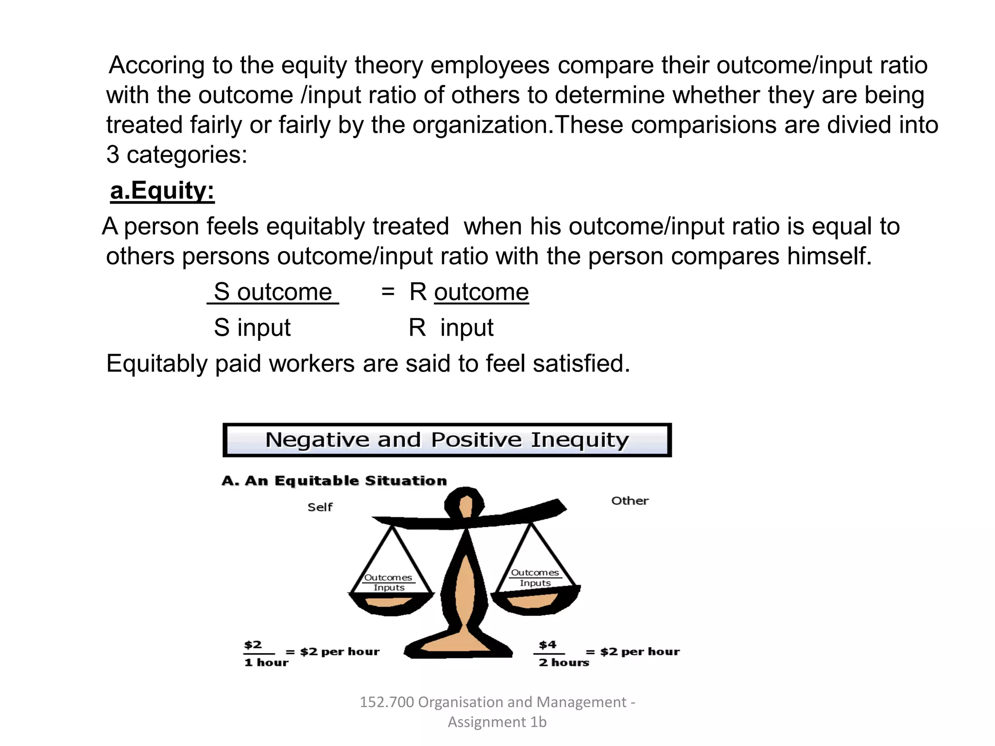 Motivation management_equity theory (Ha Mai, New Zealand) | PPTX