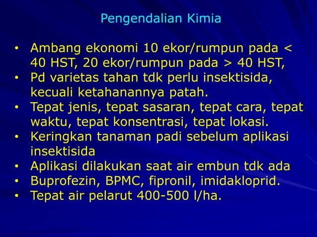 Hama Penting pada Tanaman Padi 1. Jenis hama padi 2. Bioekologi hama ...