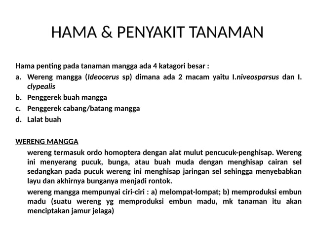 HAMA DAN PENYAKIT PADA TANAMAN DAN PERBEDAAN ANTARA HAMA DAN PENYAKIT ...