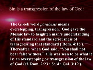 Hamartiology: A Study of the Doctrine of Sin | PPT