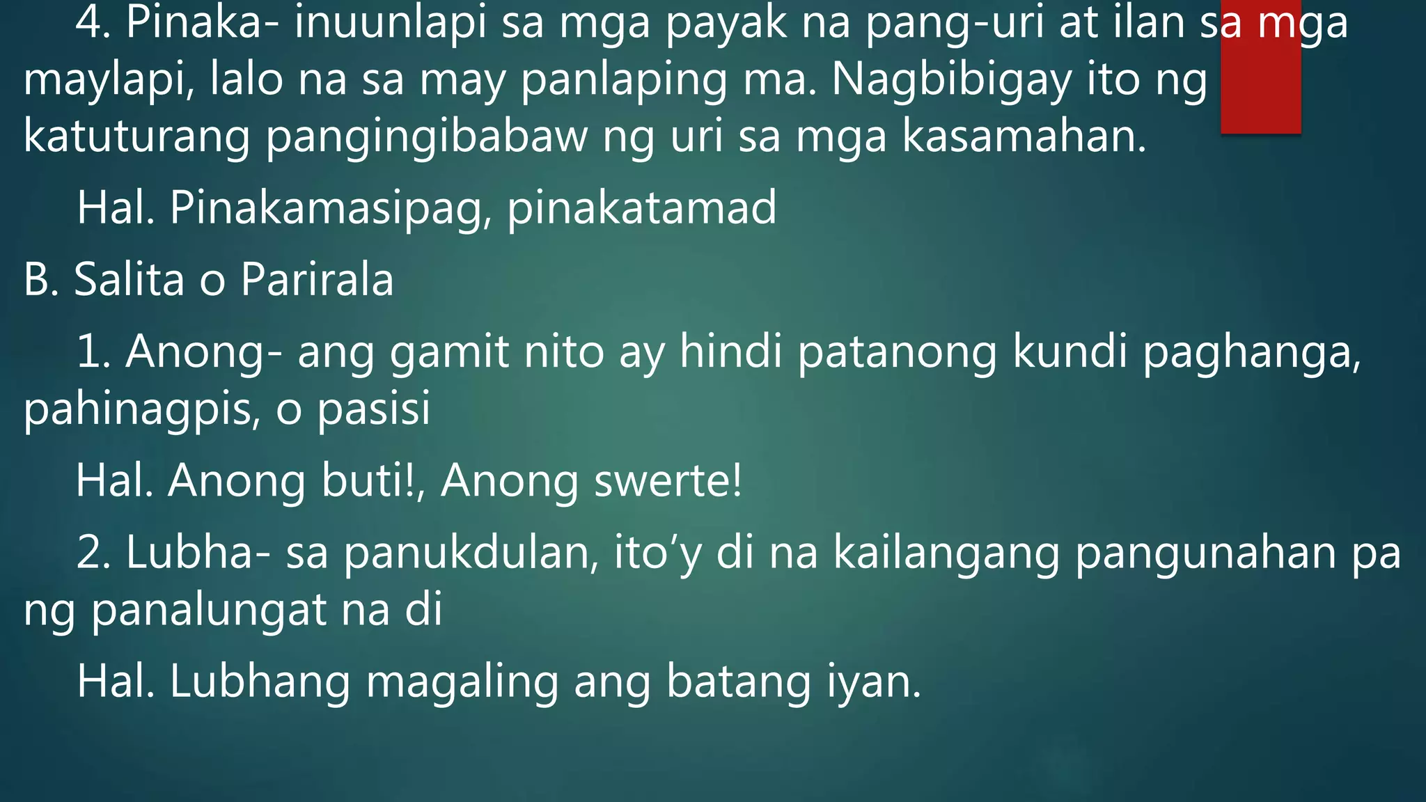 Hambingan ng pang uri | PPTX