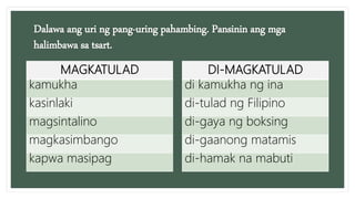 Filipino 8- Hambingan ng Pang-uri | PPTX