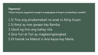 Filipino 8- Hambingan ng Pang-uri | PPTX