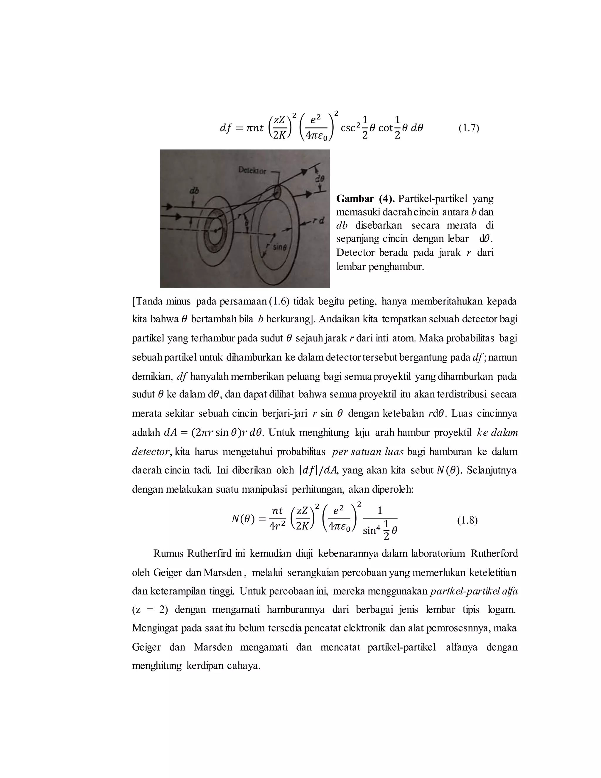 Hamburan partikel alfa rutherford | DOCX