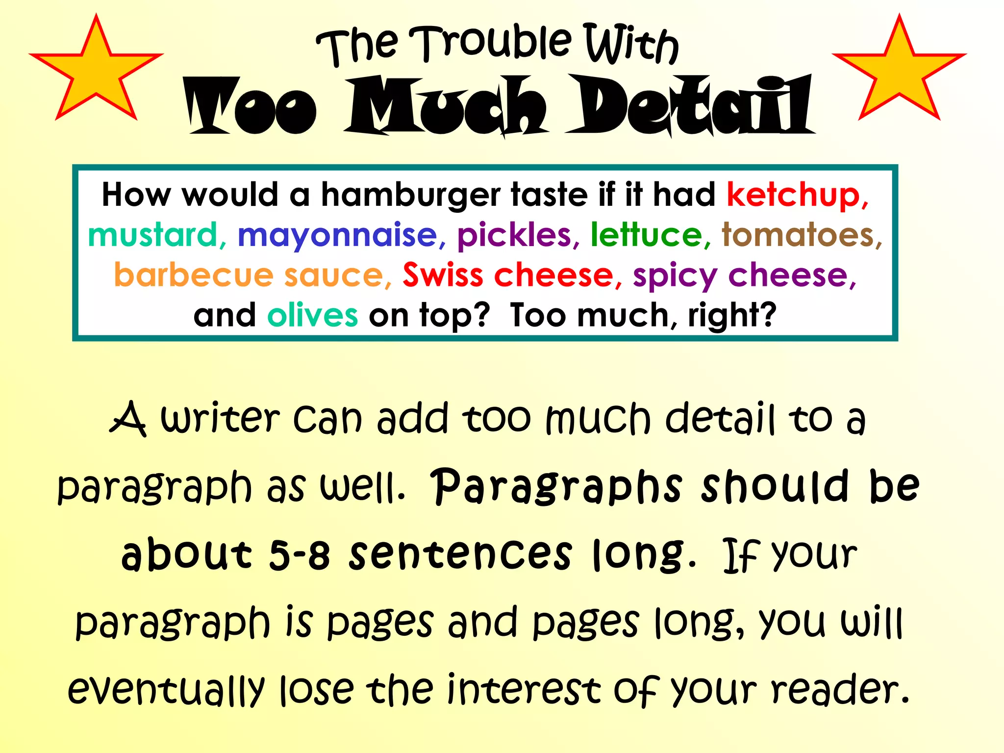 Hamburger paragraph | PPT