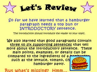 Hamburger paragraph | PPT