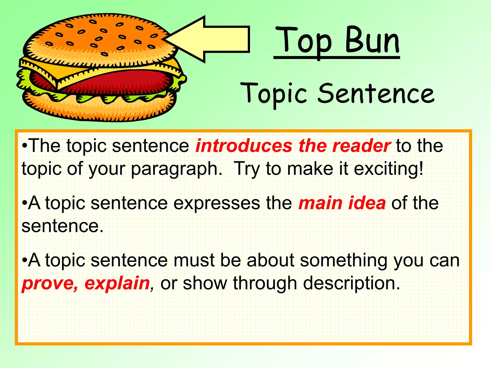 Hamburger paragraph | PPT