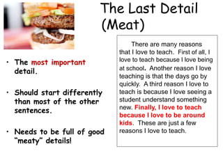 Hamburger paragraph | PPT