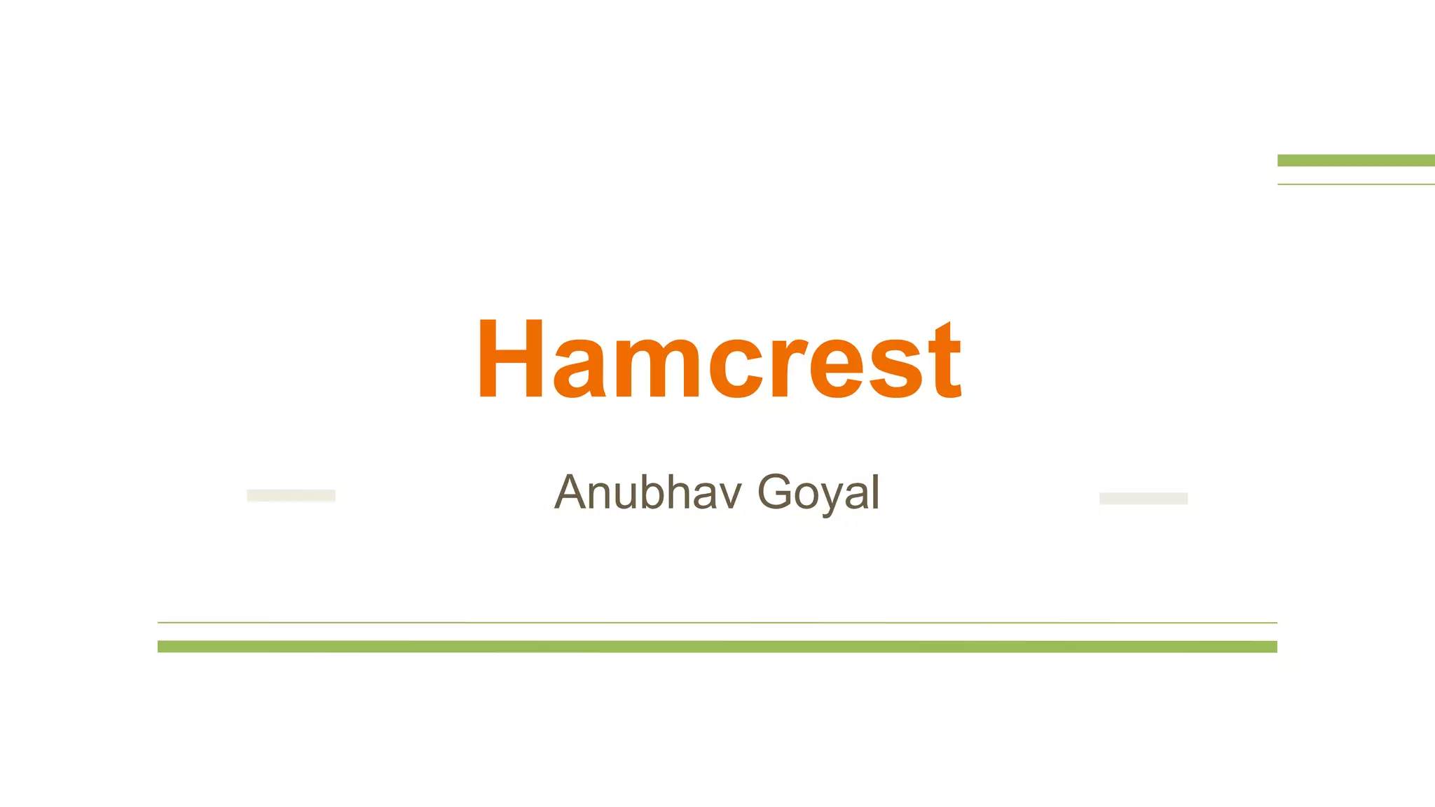 Hamcrest | PPT