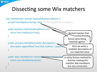 Writing and using Hamcrest Matchers | PPTX | Web Development | Internet