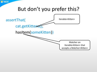 Writing and using Hamcrest Matchers | PPTX | Web Development | Internet
