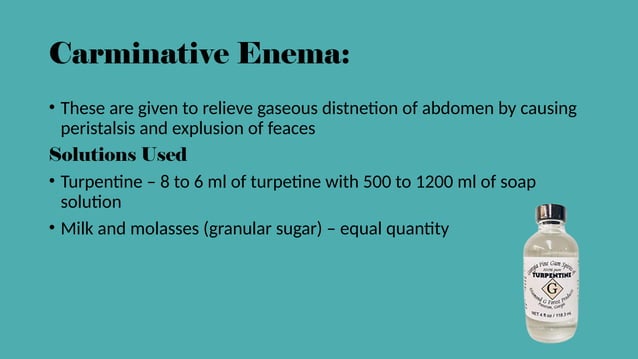 Understanding Enema Solutions and Their Types | PPTX