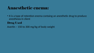 Understanding Enema Solutions and Their Types | PPTX