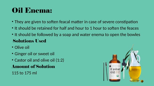 Understanding Enema Solutions and Their Types | PPTX