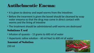 Understanding Enema Solutions and Their Types | PPTX