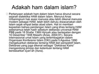 Ham dalam islam | PPTX